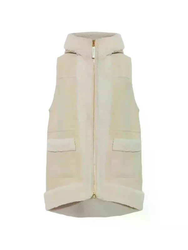 Bogner Lona Shearling-trim Hooded Gilet