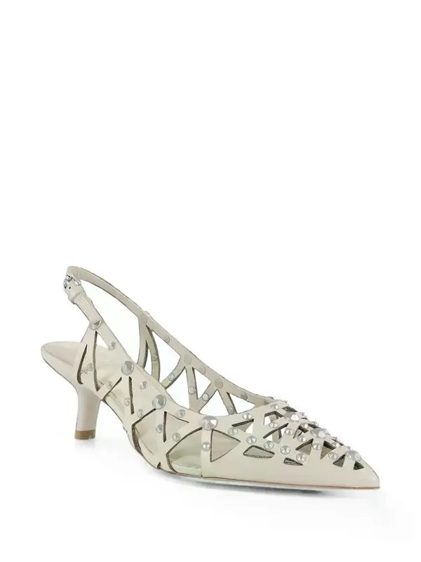 Ash Pointed-toe Stud-embellished Pumps