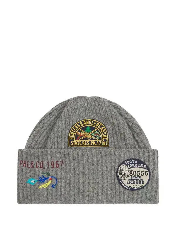 Polo Ralph Lauren Patch-detail Ribbed-knit Beanie