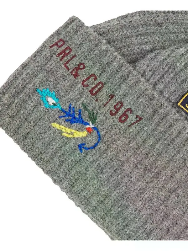 Polo Ralph Lauren Patch-detail Ribbed-knit Beanie