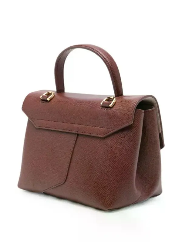 Emporio Armani 1981 Grained Leather Tote Bag - Brown