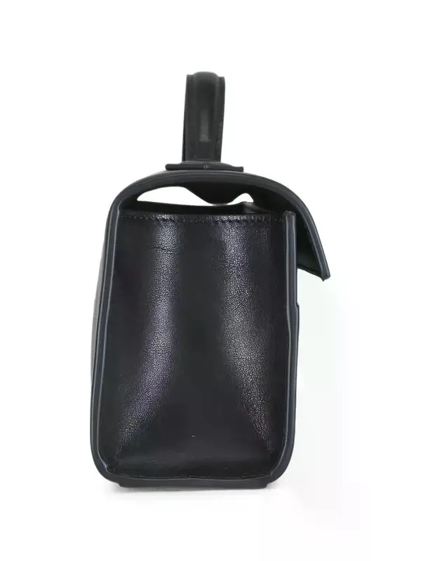 Savette Leather Top-handle Tote Bag