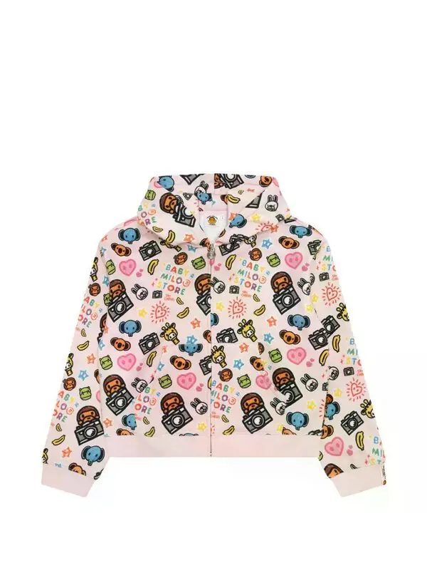 A BATHING APE Baby Milo Graphic-print Hoodie