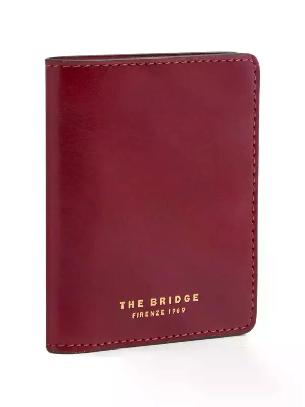 THE BRIDGE Logo-print Leather Passport Holder