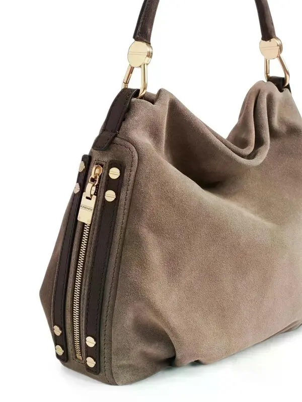 Borbonese Small Bice Suede Shoulder Bag