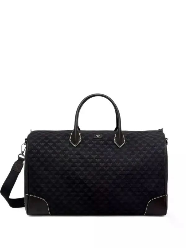 Emporio Armani Monogram-jacquard Holdall Bag