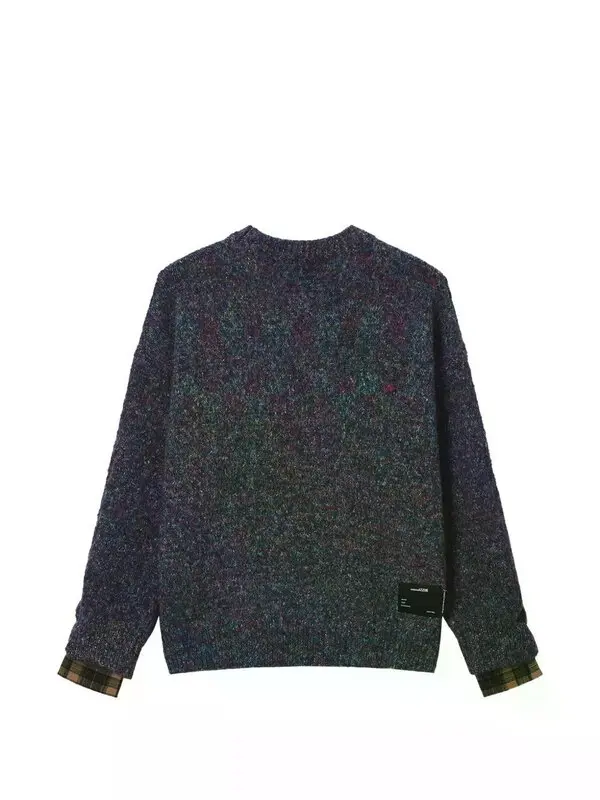 Izzue Check-trim Layered-effect Sweater