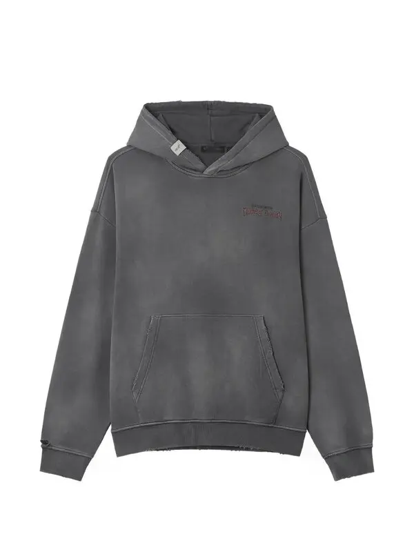 FIVE CM Graphic-print Distressed Hoodie