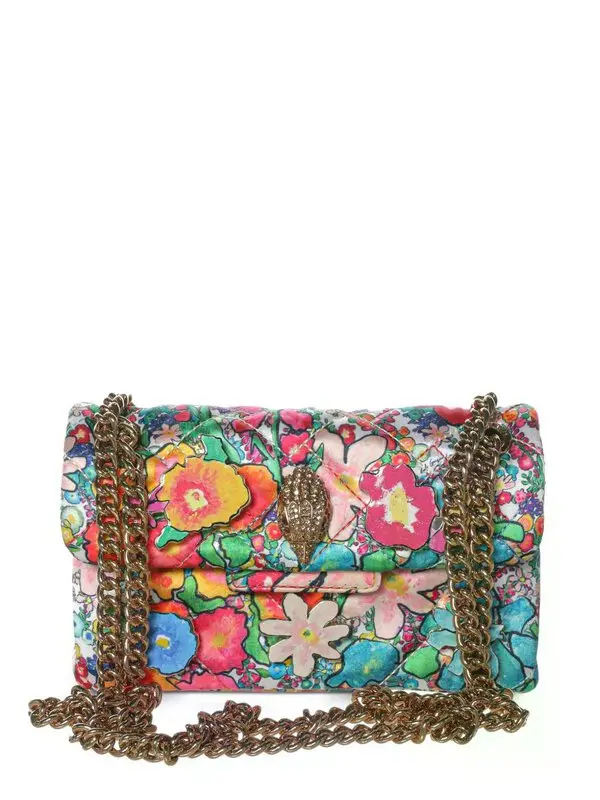 Kurt Geiger Kensington Floral-print Shoulder Bag - Blue