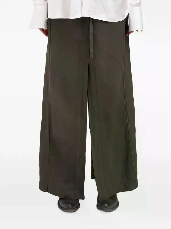 Andrea Ya'aqov Drawstring-waist Front-slit Maxi Skirt