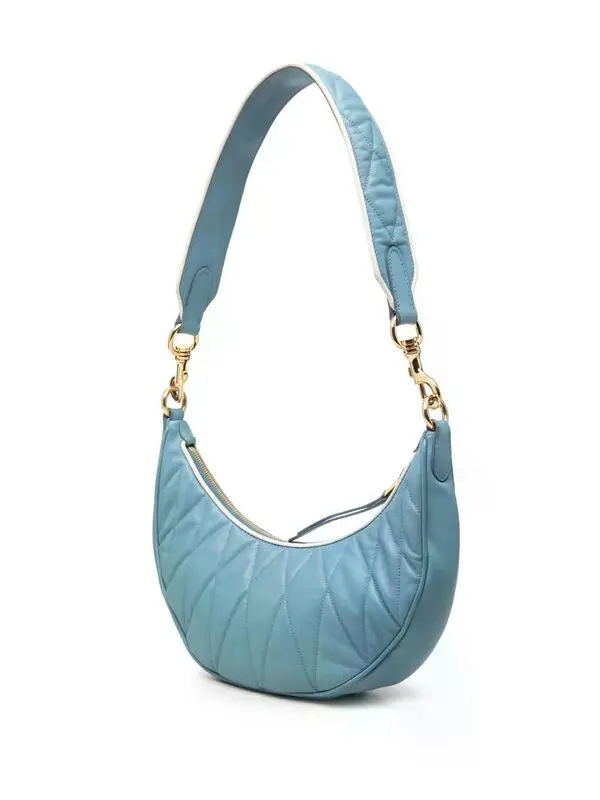 Miu Miu 2010-2026 Bicolor Matelasse Nappa Rider Shoulder Bag