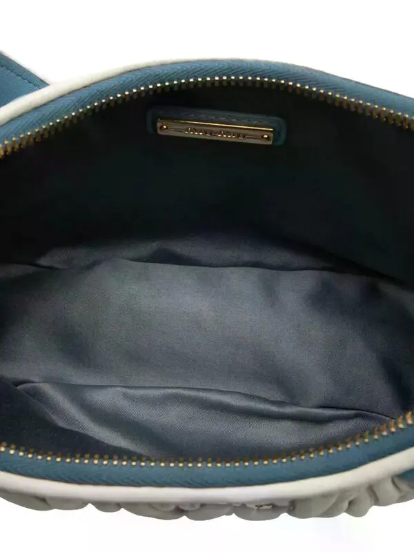 Miu Miu 2010-2026 Bicolor Matelasse Nappa Rider Shoulder Bag