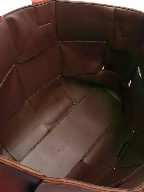 Bottega Veneta 2000s Arco Intrecciato Tote Bag - Brown