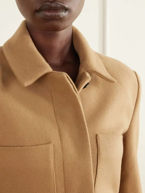 Tove Eton Paneled Wool And Cashmere-blend Jacket