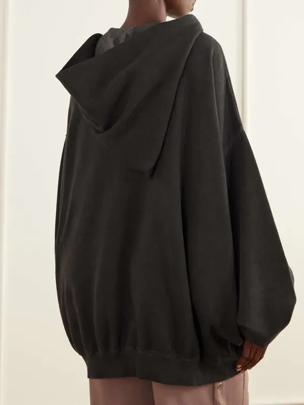 Rick Owens Mountain Hun Cotton-jersey Hoodie