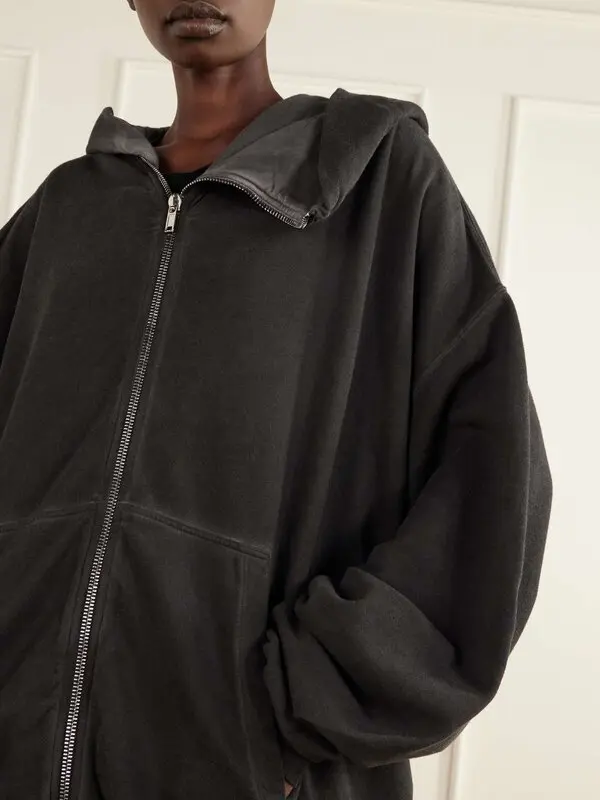 Rick Owens Mountain Hun Cotton-jersey Hoodie