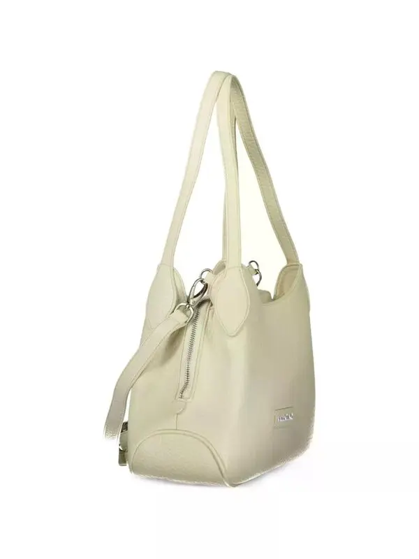 MARIO VALENTINO Pebbled Logo-plaque Shoulder Bag