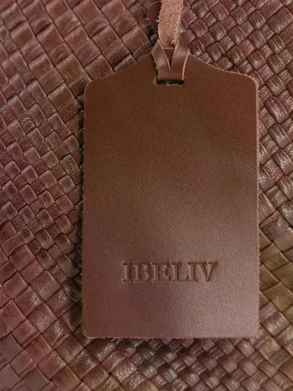 IBELIV Large Pure Interwoven Shoulder Bag