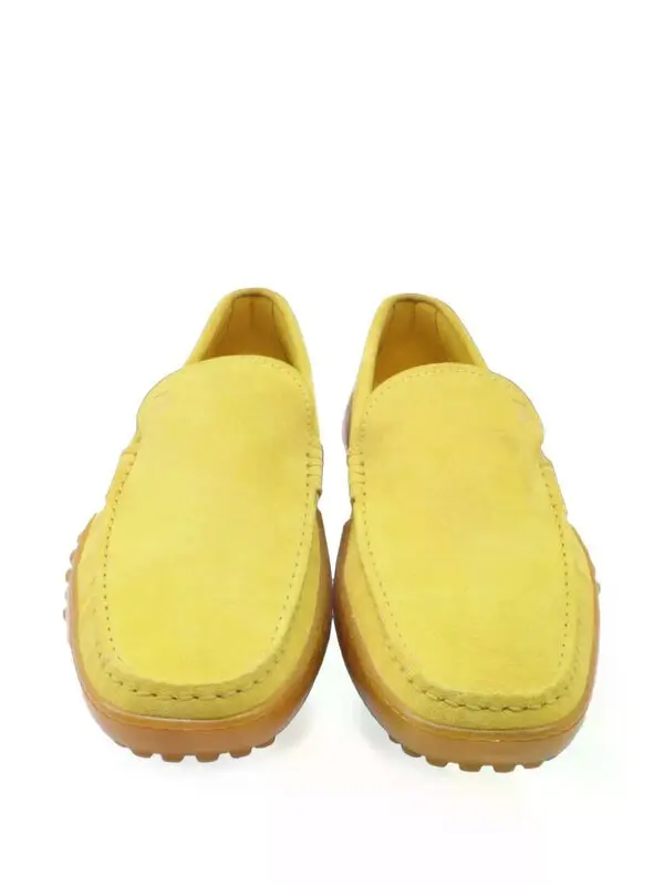 TOD'S Rubber Sole Loafers - Yellow