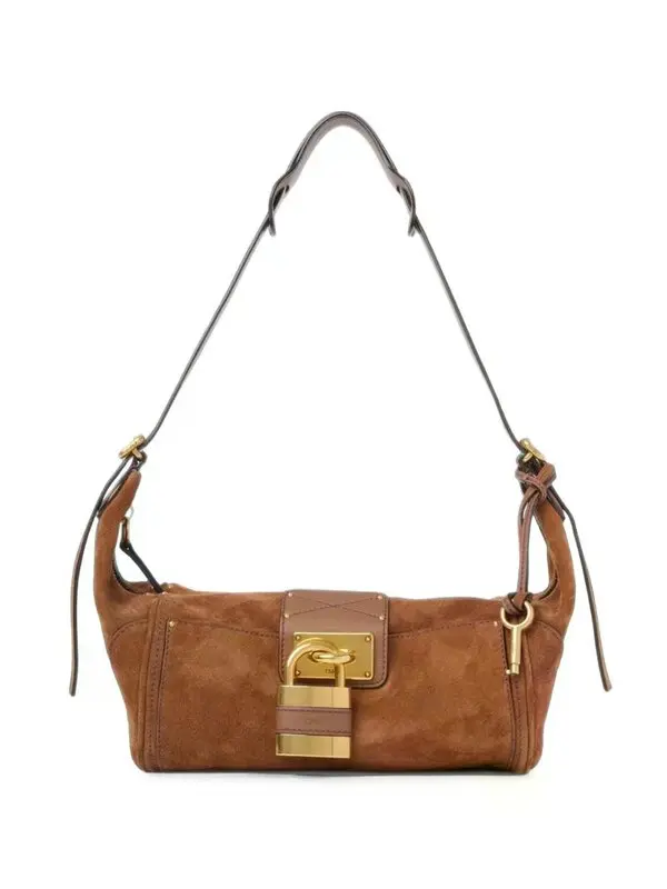 Chloé Paddington Suede Shoulder Bag - Brown