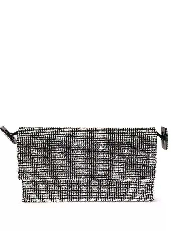 Benedetta Bruzziches Vittissima Crystal-embellished Shoulder Bag - Black