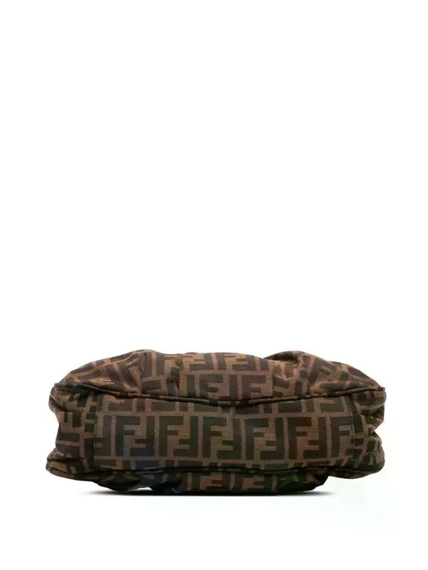 Fendi 2000-2010 Small Zucca Canvas Mia Chain Tote Bag