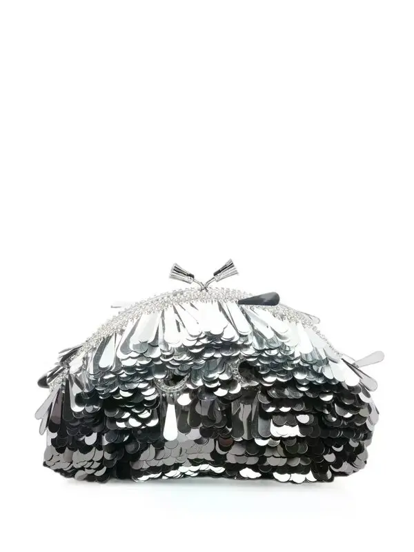 ANYA HINDMARCH Sequin-embellished Tassel Clutch Bag