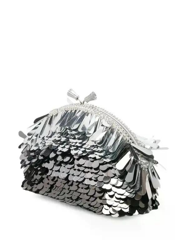 ANYA HINDMARCH Sequin-embellished Tassel Clutch Bag