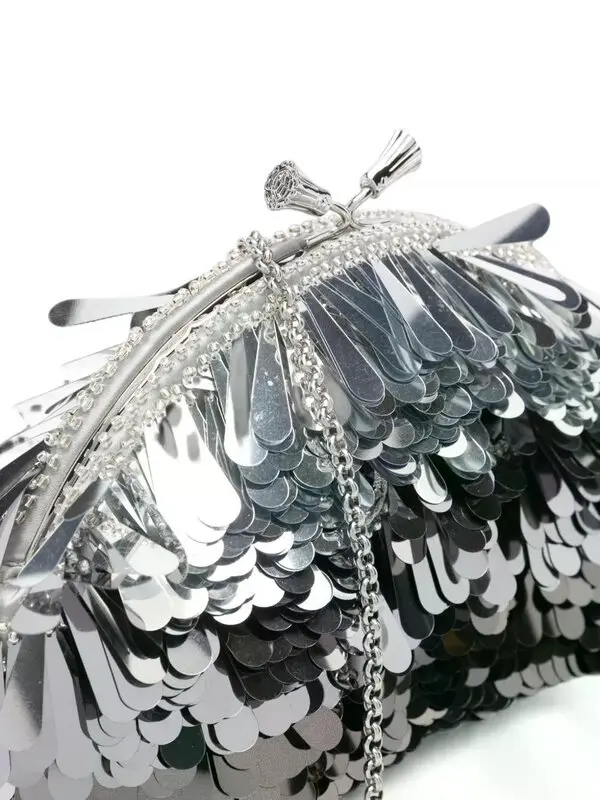 ANYA HINDMARCH Sequin-embellished Tassel Clutch Bag