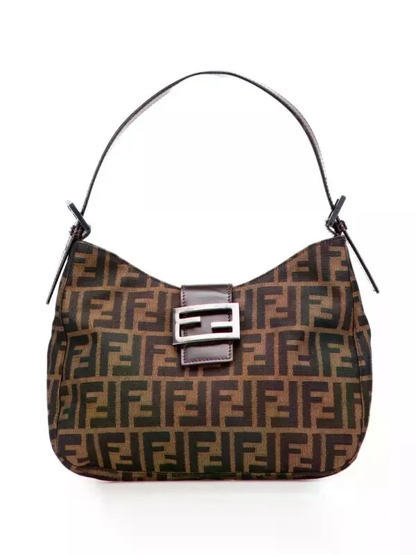 Fendi 2000-2010 Zucca Canvas Shoulder Bag