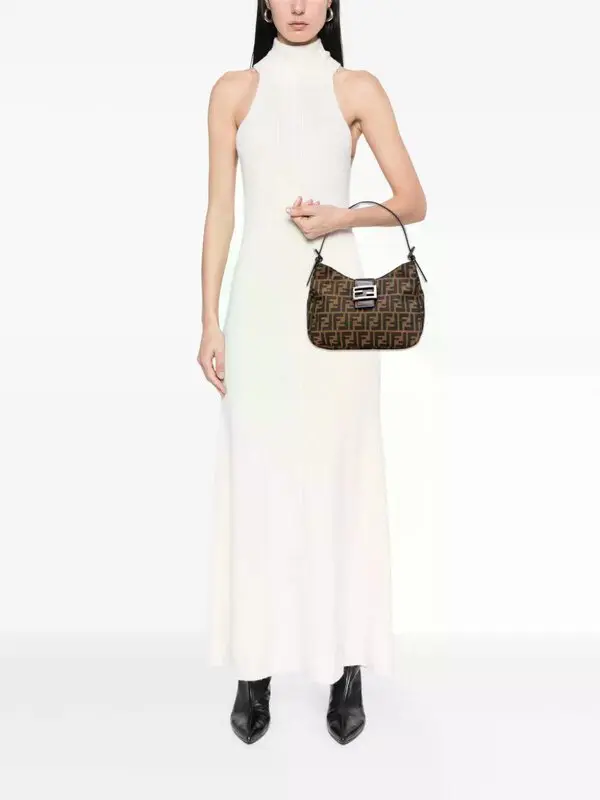 Fendi 2000-2010 Zucca Canvas Shoulder Bag