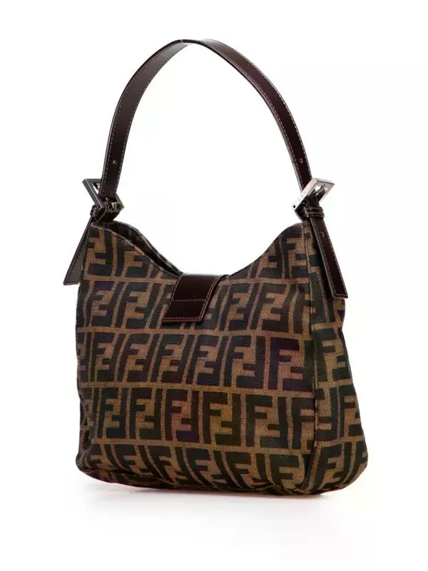 Fendi 2000-2010 Zucca Canvas Shoulder Bag