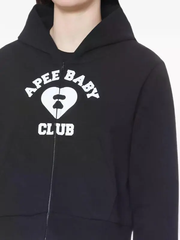 AAPE BY *A BATHING APE Logo-print Zip-up Hoodie