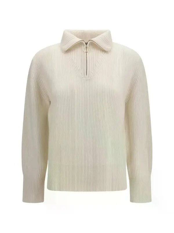 FORTE_FORTE Ribbed Half-zip Jumper