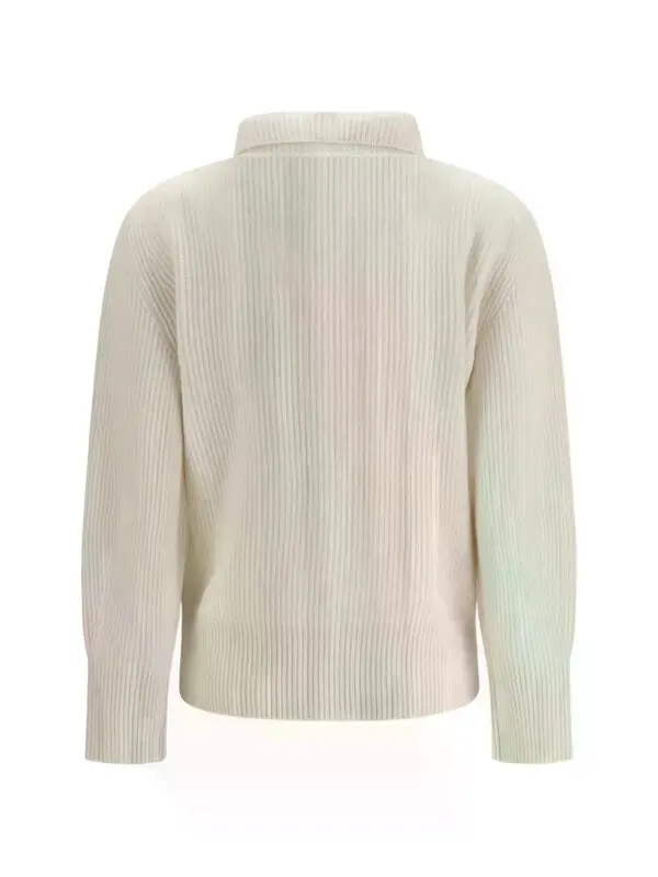 FORTE_FORTE Ribbed Half-zip Jumper