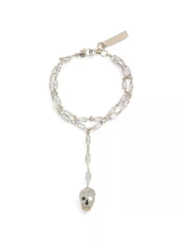 Alexander McQueen Pavé Skull Bracelet