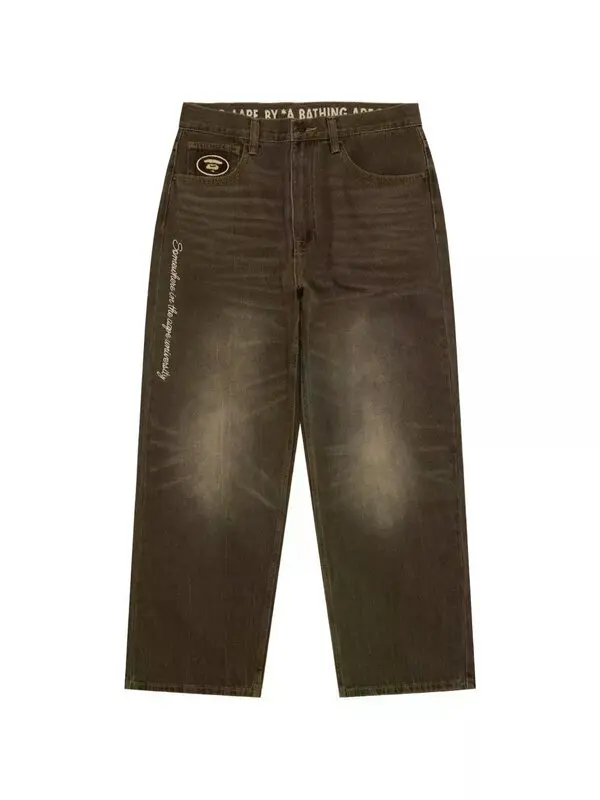 AAPE BY *A BATHING APE Logo-patch Straight-leg Jeans