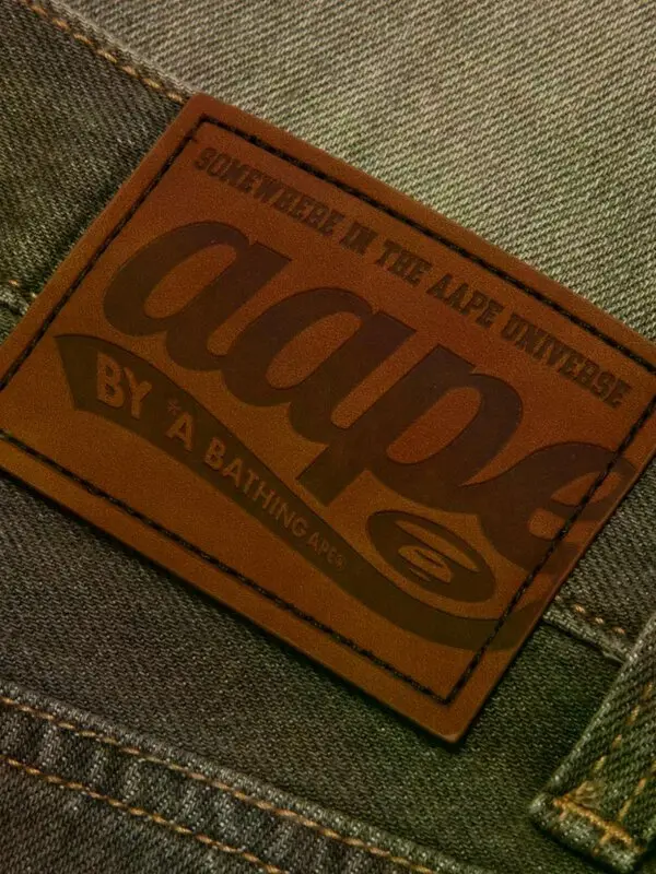 AAPE BY *A BATHING APE Logo-patch Straight-leg Jeans