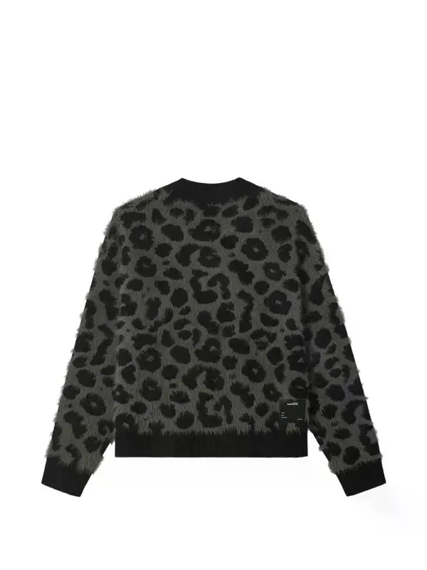 Izzue Leopard-print Brushed Cardigan