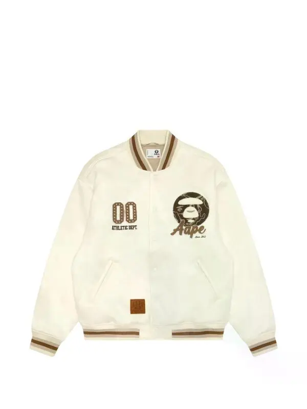 AAPE BY *A BATHING APE Logo-patch Varsity Jacket