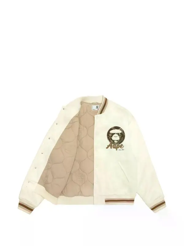 AAPE BY *A BATHING APE Logo-patch Varsity Jacket