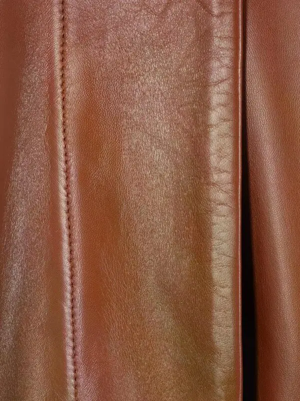 Dusan Lambskin High-neck Coat