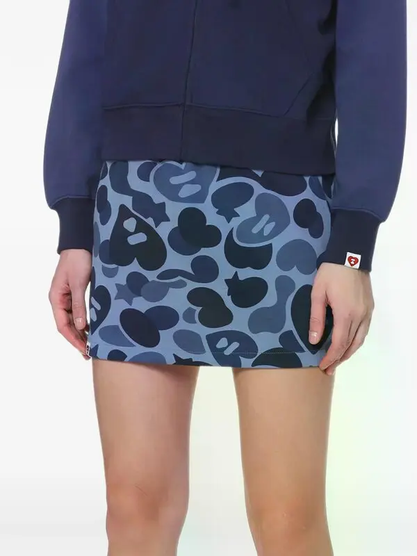 AAPE BY *A BATHING APE Camouflage-print Mini Skirt