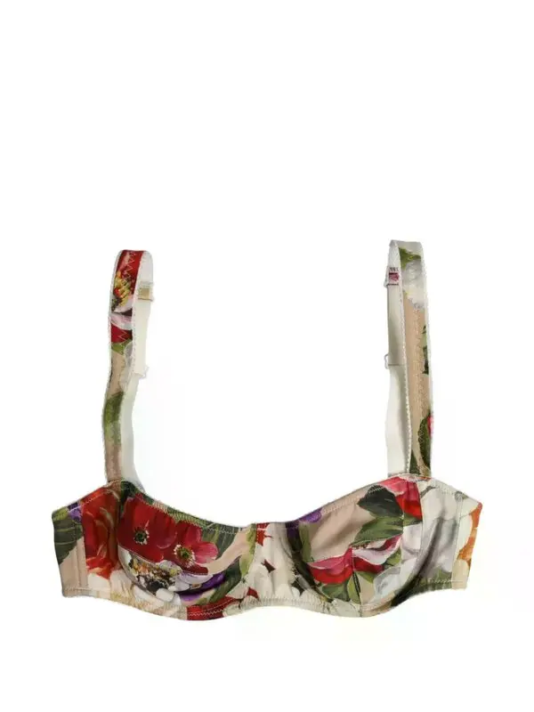 Dolce & Gabbana Floral-print Underwired Bra