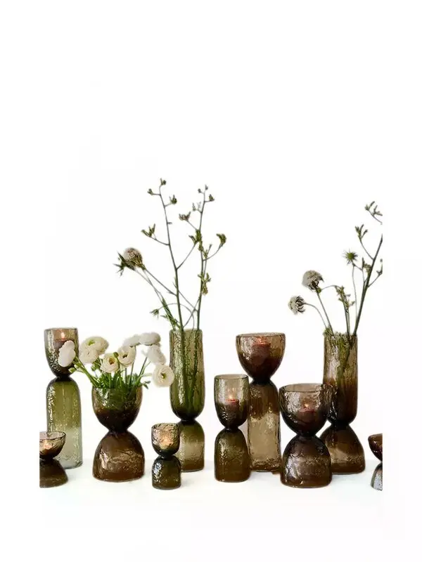 POMAX Diabolo Sculptural Glass Vase