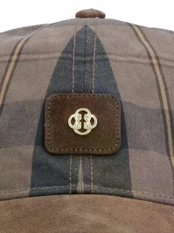 Gant Tartan Suede-panelled Baseball Cap