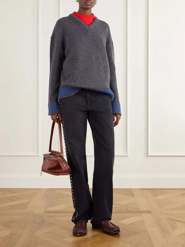 Marni Embellished Mid-rise Straight-leg Jeans