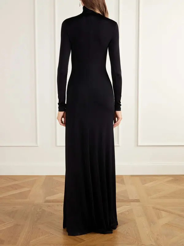 Tove Sacha Jersey Turtleneck Gown