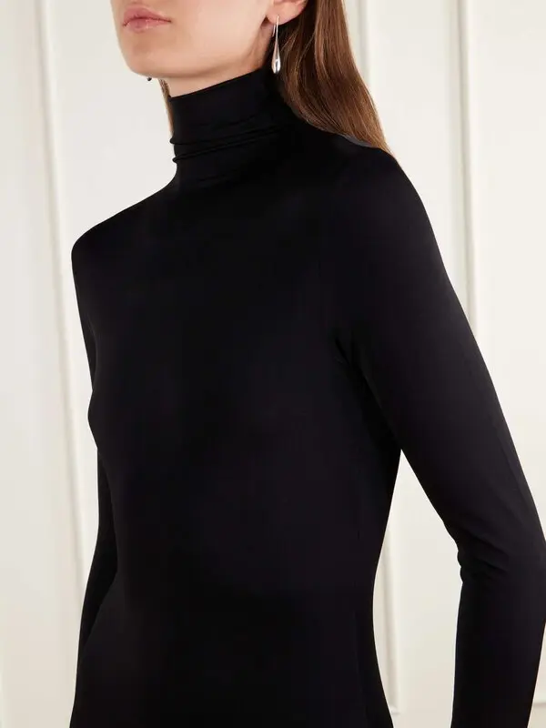 Tove Sacha Jersey Turtleneck Gown
