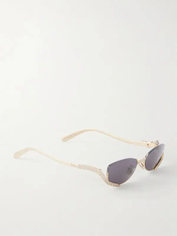 Dior Bow B1u Embellished Cat-eye -tone Sunglasses